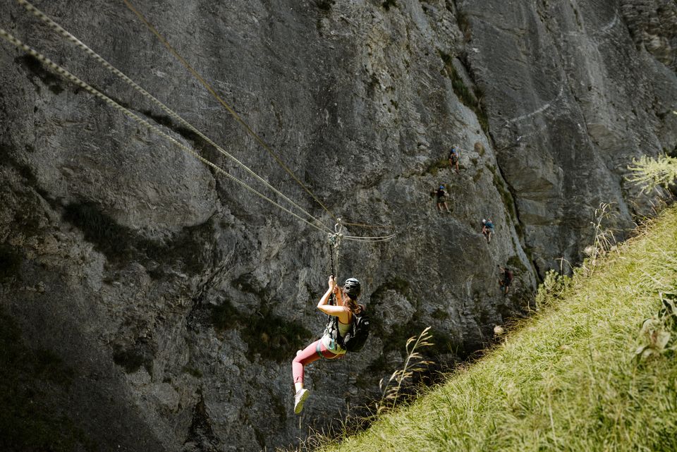 Klettersteig Kandersteg-Allmenalp | Luftseilbahn Kandersteg-Allmenalp